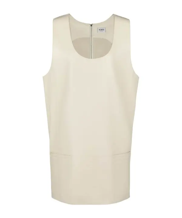 TOD'S Sleeveless Dress With U-neckline And Patch Pockets