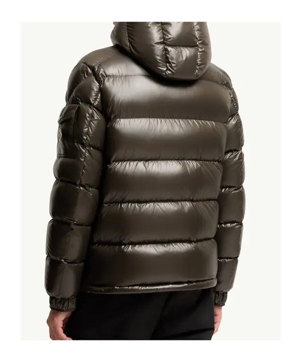 Moncler Maya Hooded Short Down Jacket - Olive Green
