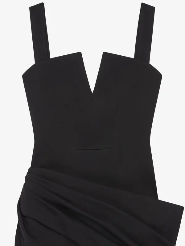 Givenchy V-neck Draped Dress