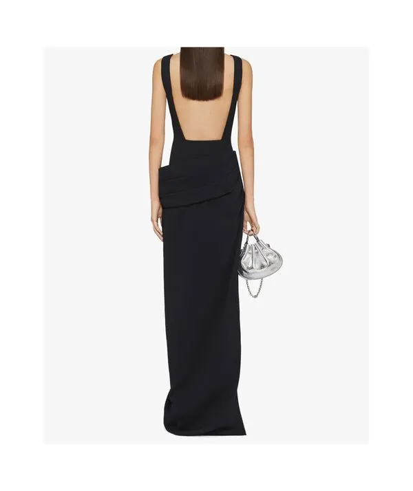 Givenchy V-neck Draped Dress