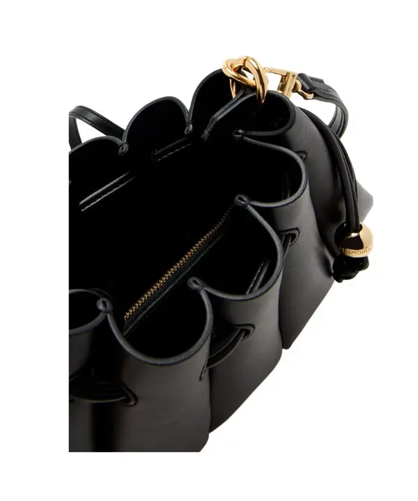 THEMOIRE Dafne Drawstring Shoulder Bag - Black