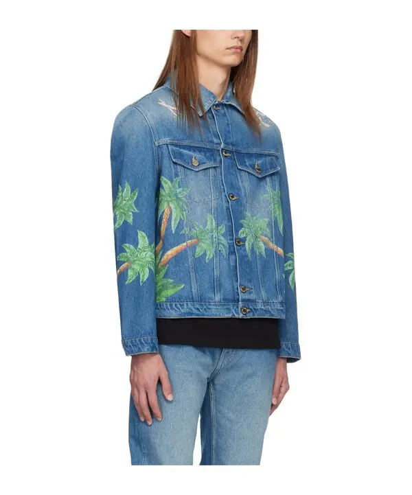 Casablanca Tennis Club Washed Denim Jacket