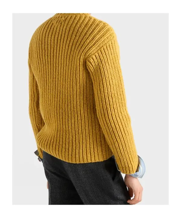 Prada Shetland Wool Crew-neck Sweater