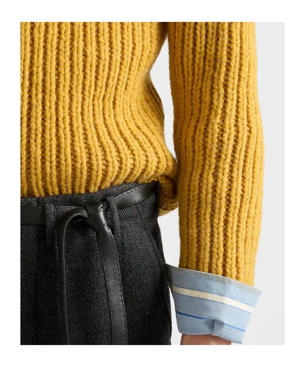 Prada Shetland Wool Crew-neck Sweater