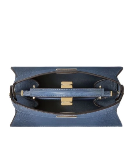 Fendi Peekaboo Iseeu Petite Light Indigo Lizard-leather Bag