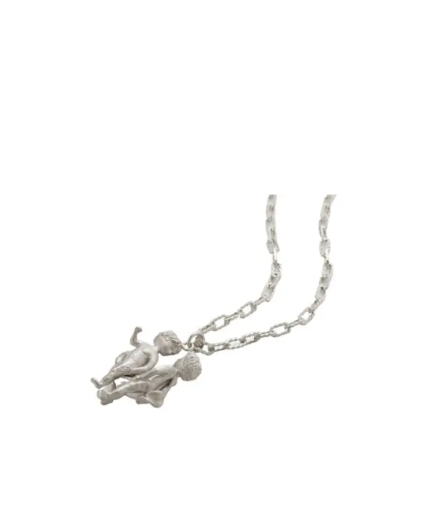 Fendi Gemini Zodiac Pendant Necklace
