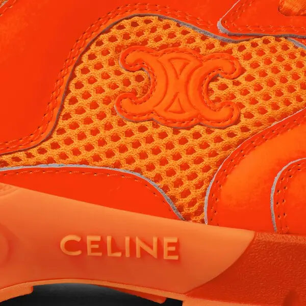 Celine Runner Sneaker In Calfskin And Mesh