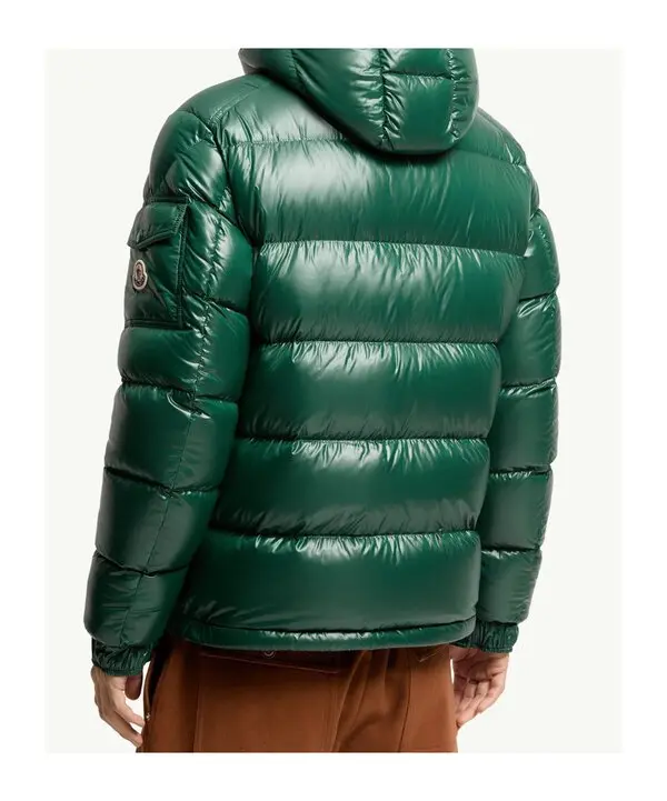 Moncler Maya Hooded Short Down Jacket - Dark Green