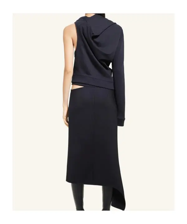 COURREGES Asymmetrical Off-shoulder Sweatshirt