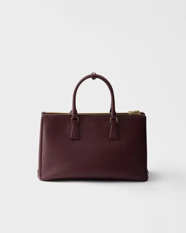 Prada Galleria Large Saffiano Leather Bag - Burgundy