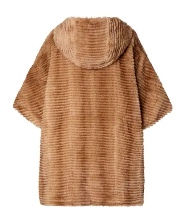 Fendi Mink Travel Poncho - Brown