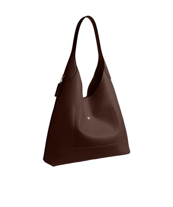COACH Stylish Genuine Leather Shoulder Bag - Brown
