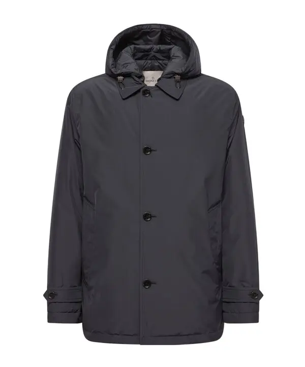 Moncler Evrine Hooded Down Parka - Navy Blue