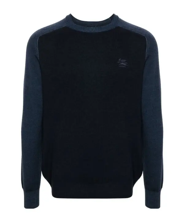 Etro Logo-embroidered Sweater - Black