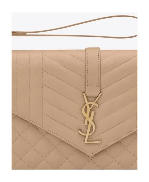 Saint Laurent Monogram Envelope Clutch Bag
