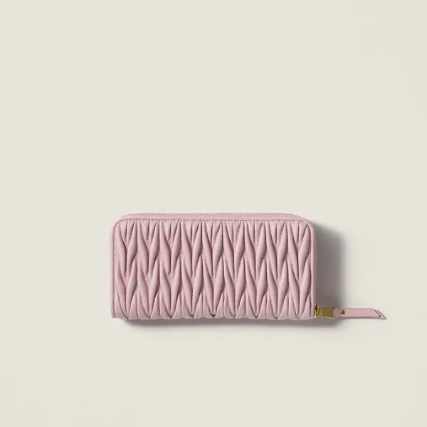 Miu Miu Large Matelassé Nappa Leather Wallet