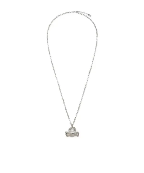 Fendi Zodiac Cancer Pendant Necklace - Silver