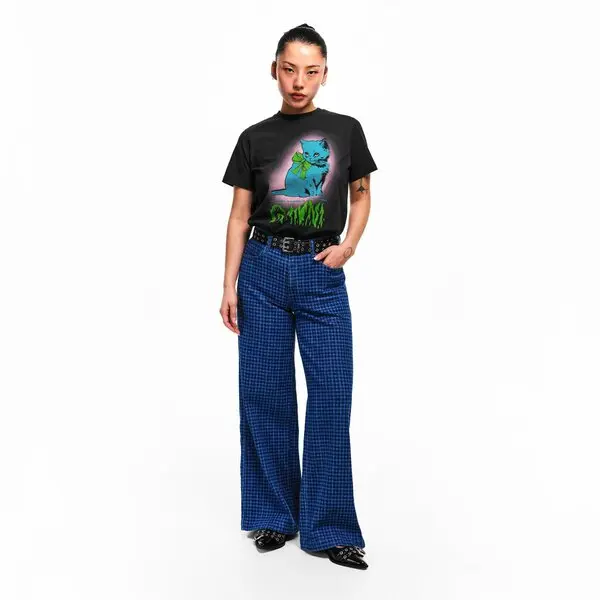 GANNI Short-sleeved Graphic T-shirt