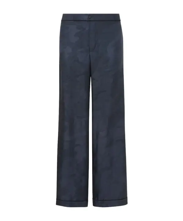 Fendi Patchwork Silk Trousers