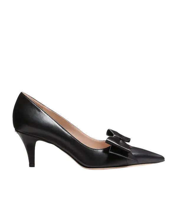 Valentino Garavani Bow Detail Pointed Toe Pumps