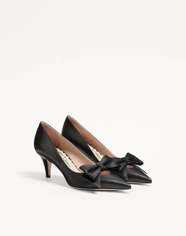Valentino Garavani Bow Detail Pointed Toe Pumps