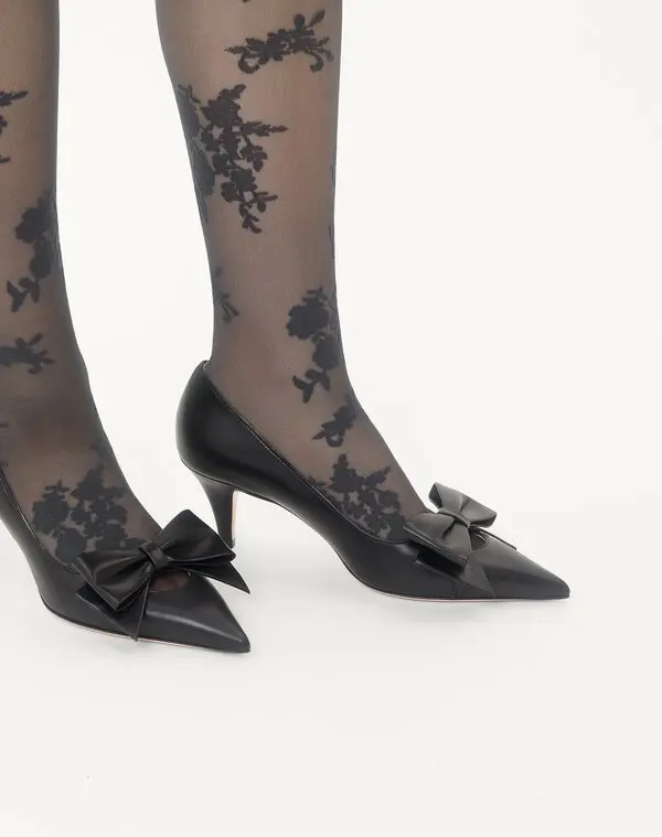 Valentino Garavani Bow Detail Pointed Toe Pumps