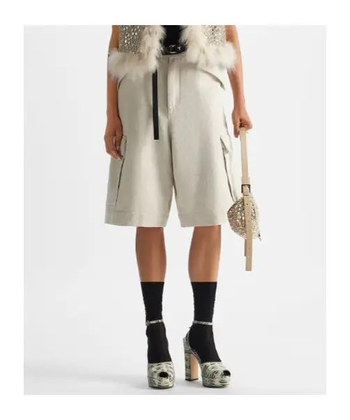 Fendi Selleria Denim Bermuda Shorts