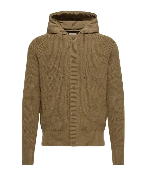 Moncler Wool Cashmere Blend Hoodie