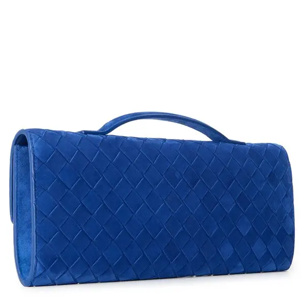 Bottega Veneta Sue Andiamo Clutch - Blue