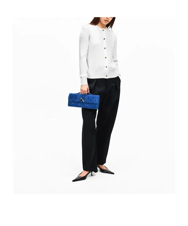 Bottega Veneta Sue Andiamo Clutch - Blue