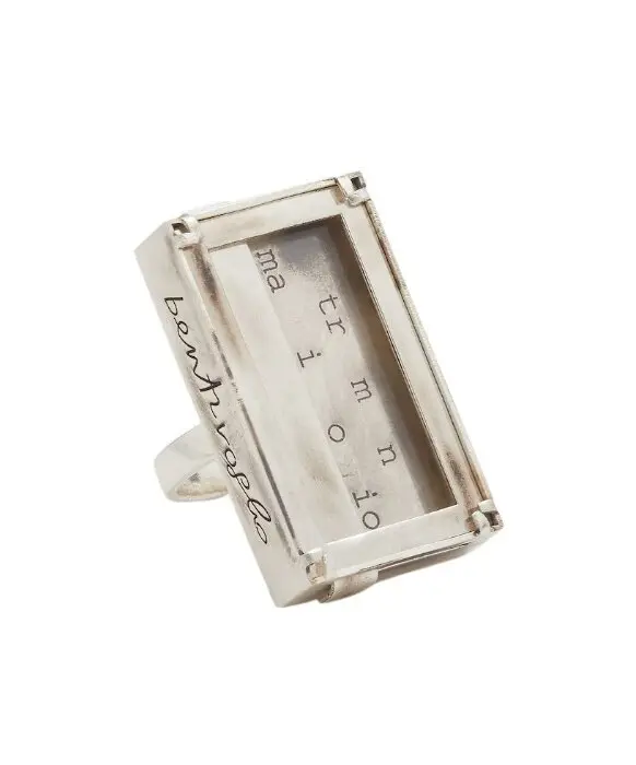Fendi X Mirella Bentivoglio Vintage And Glass Ring