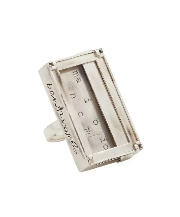 Fendi X Mirella Bentivoglio Vintage And Glass Ring