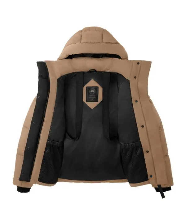 Canada Goose Junction Down Jacket With Hidden Snaps And Drawstring Hem