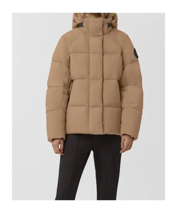 Canada Goose Junction Down Jacket With Hidden Snaps And Drawstring Hem