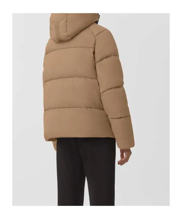 Canada Goose Junction Down Jacket With Hidden Snaps And Drawstring Hem