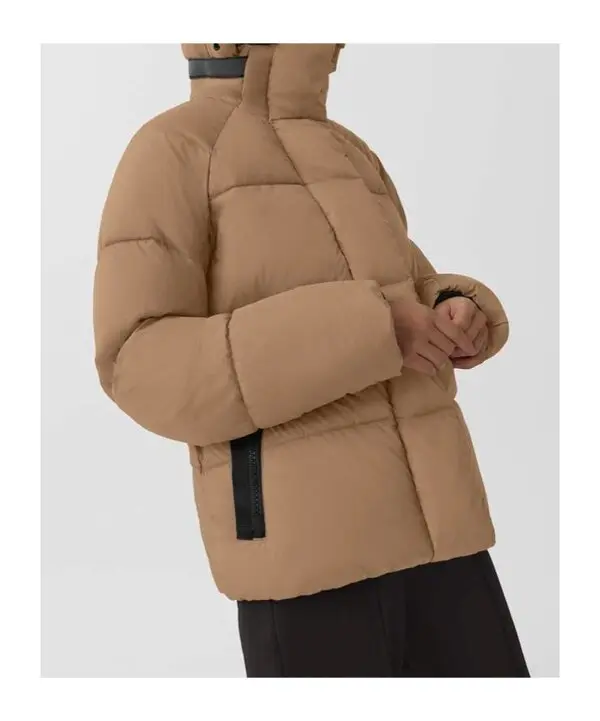 Canada Goose Junction Down Jacket With Hidden Snaps And Drawstring Hem