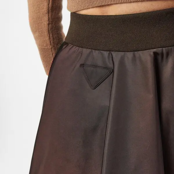 Prada Zippered Midi Skirt