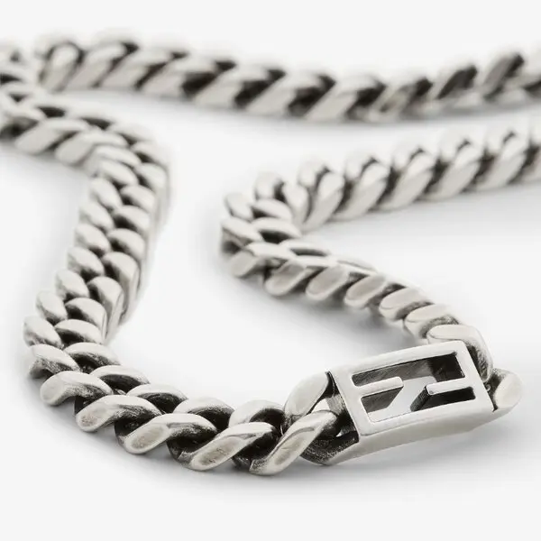 Fendi Colored Curb Chain Necklace