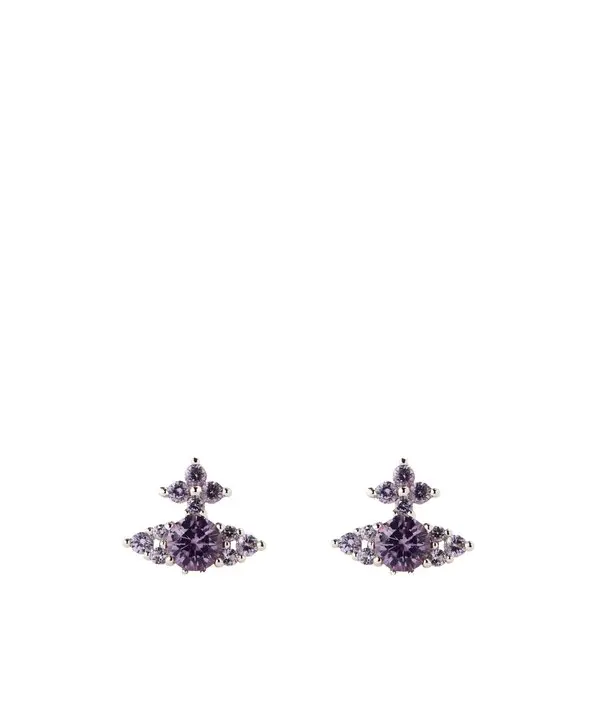 VIVIENNE WESTWOOD Minimalist Stud Earrings - White