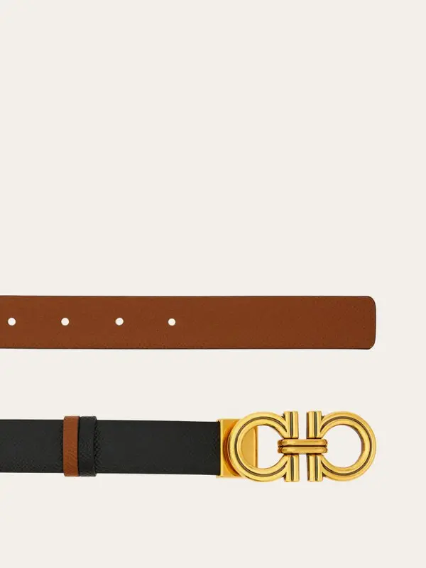 FERRAGAMO Reversible And Adjustable Gancini Belt