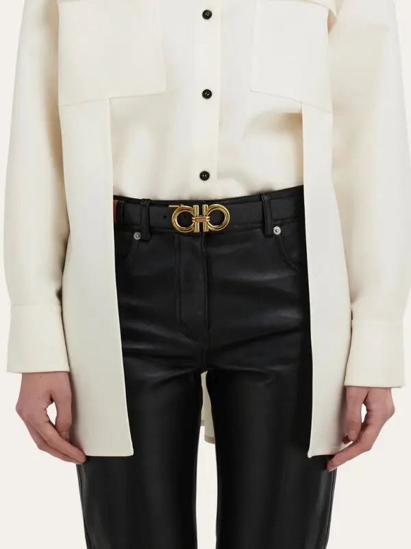 FERRAGAMO Reversible And Adjustable Gancini Belt