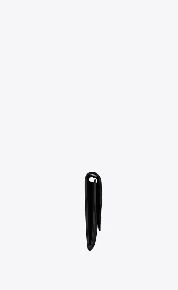 Saint Laurent Chevron Quilt Clutch Bag - Black