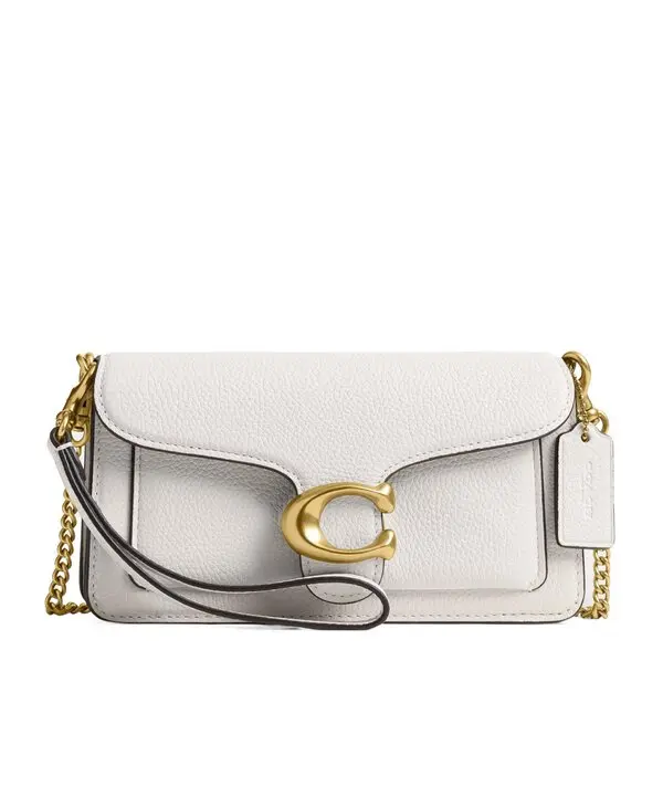 COACH Tabby Chain Shoulder Bag - White