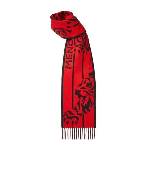 Fendi Black And Wool And Cashmere Scarf