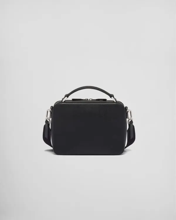 Prada Brique Medium Saffiano Leather Bag