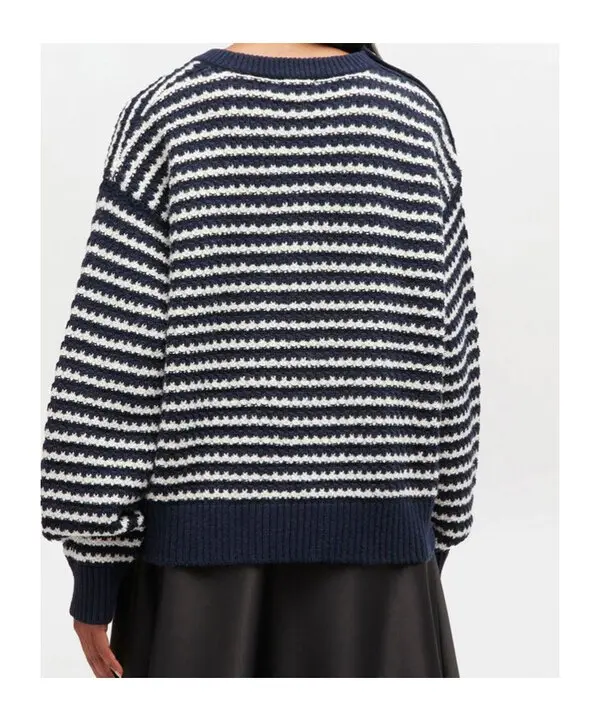 GANNI Striped Wool Jumper