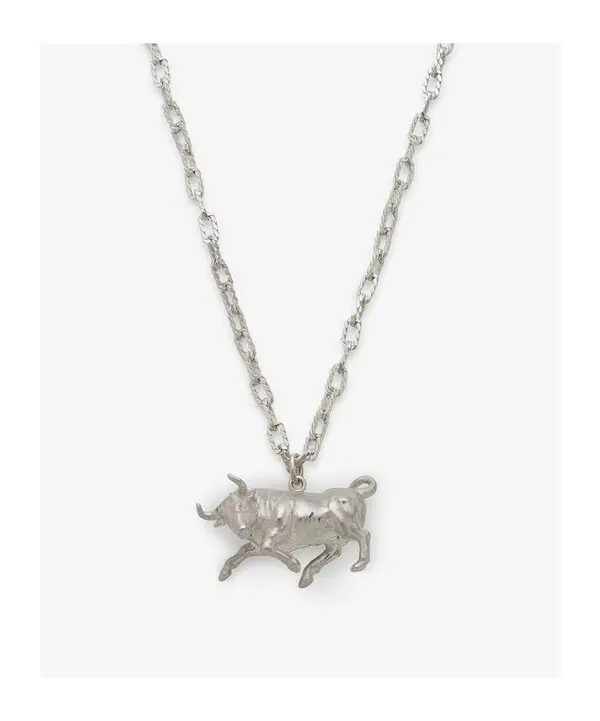 Fendi Zodiac Taurus Necklace With Clip And Logo Tag