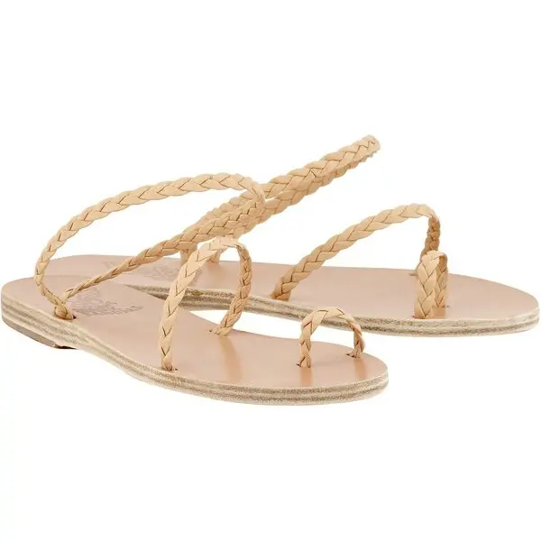 ANCIENT GREEK SANDALS Braided Flat Sandals