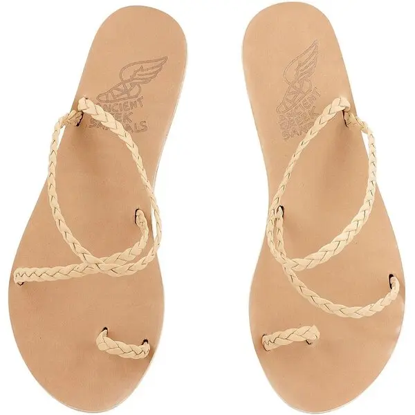 ANCIENT GREEK SANDALS Braided Flat Sandals