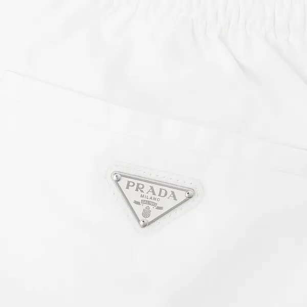 Prada Nylon Shorts - White